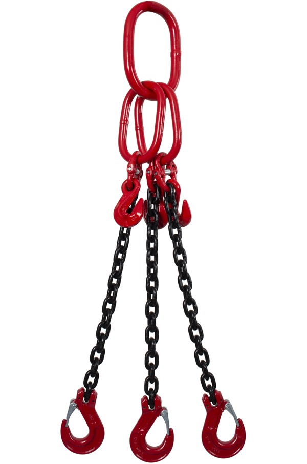 3.15 tonne 3Leg Chainsling, Adjusters c/w Latch Hooks (CS7MM3LLH ...