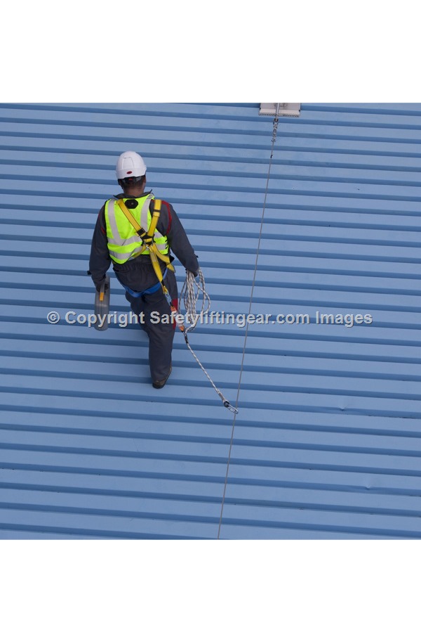 Permament Horizontal Safety Line System - PRIM | PRIM | SafetyLiftinGear