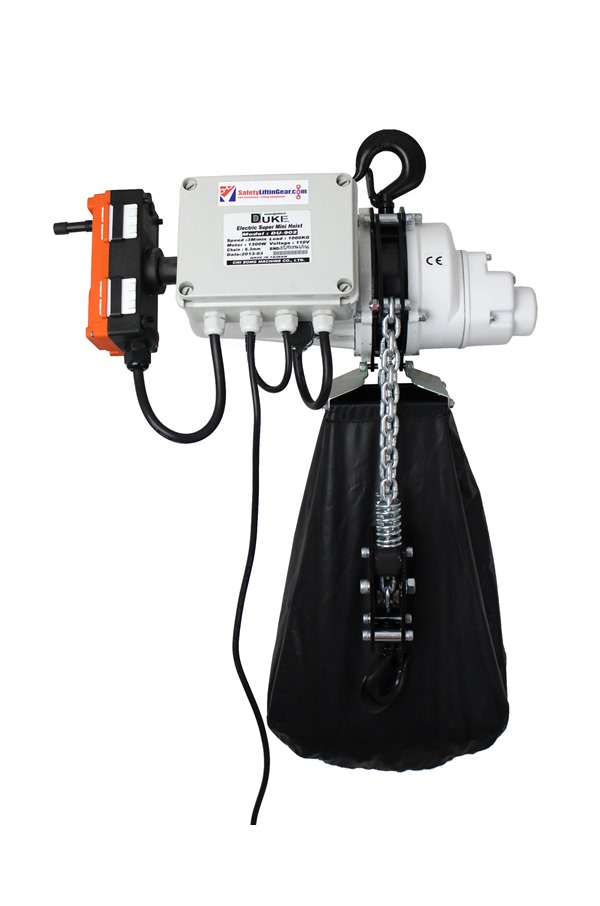 Radio Controlled Electric hoist 1000kg, 110 volt c/w bag | DUKE DU902 ...