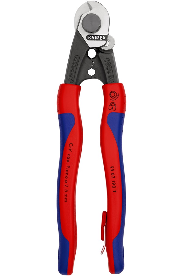 KNIPEX 9562190T Wire Rope Cutters with Tether Attachment Point | KNIP ...
