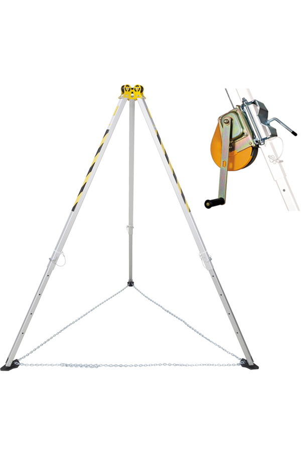 Lightweight Tripod and 25mtr Winch for Rescue and Confined Space work ...
