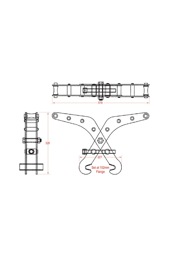 200kg Adjustable Double Sided SUPERCLAMP | RSC-EL1-RS | SafetyLiftinGear