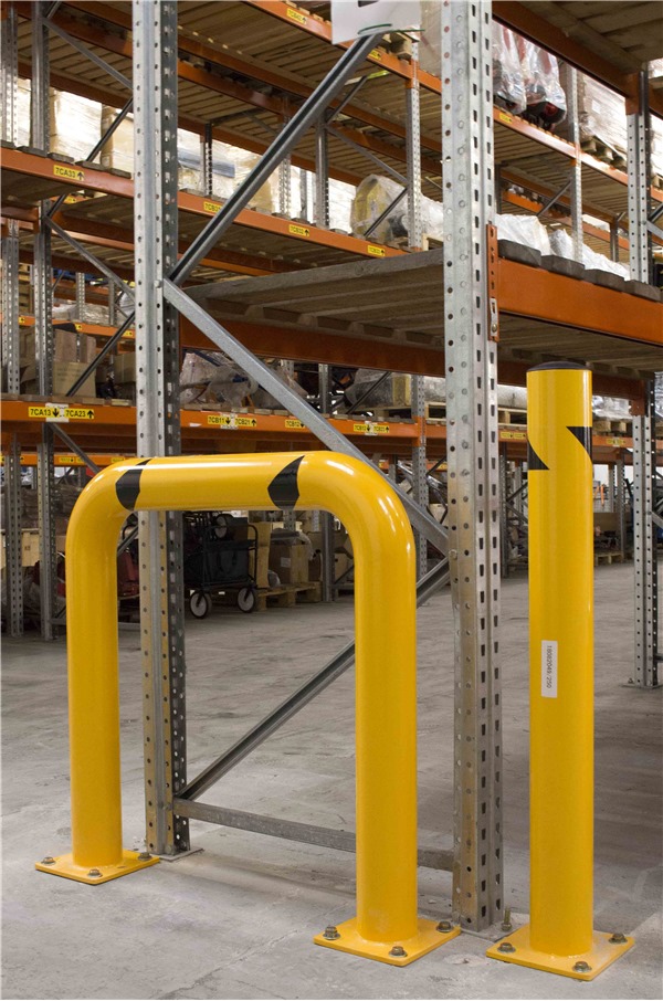 Yellow/Black Heavy Duty Safety Bollard | 3SB42 | SafetyLiftinGear