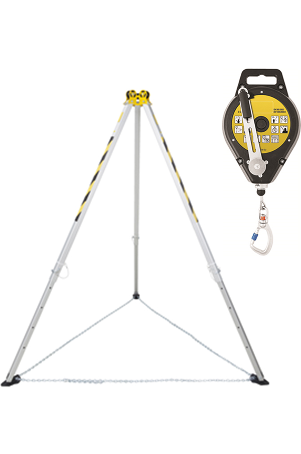 Lightweight Rescue Tripod and 25mtr Fall Arrest Retrieval Block (GFTM9 ...