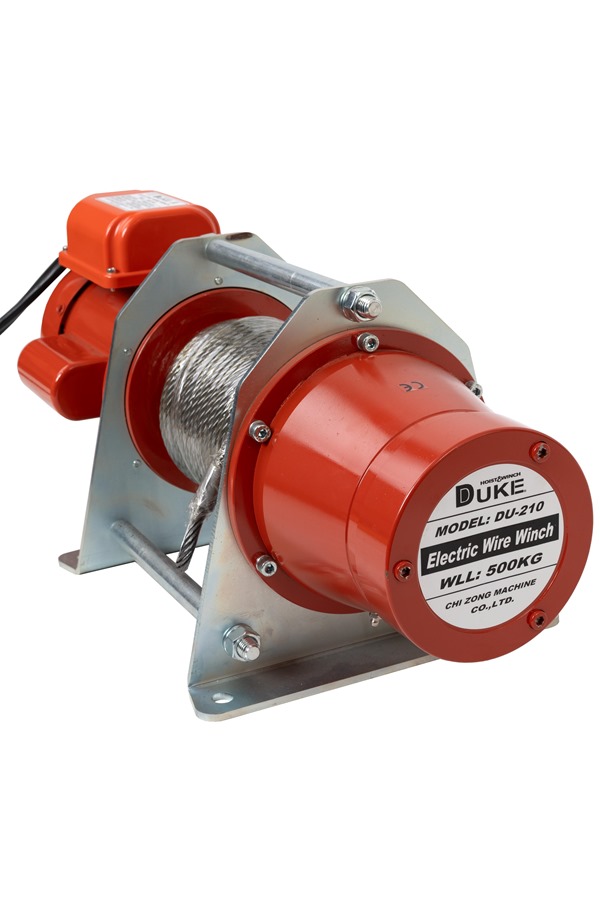500kg 240volt Electric Wire Rope Winch c/w 45mtr Rope (DUKE-DU210-240V ...