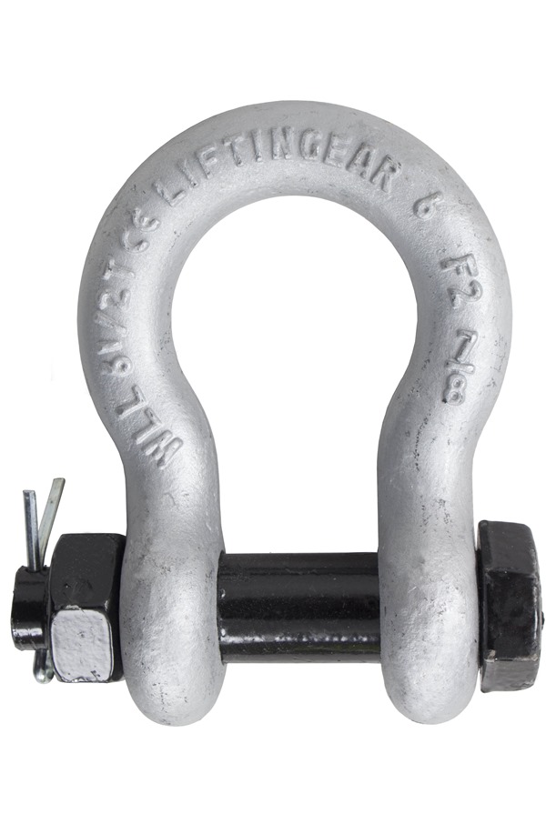 25 Ton Alloy Bow Shackle, Safety Pin by LiftinGear. (ABS25TSAF ...