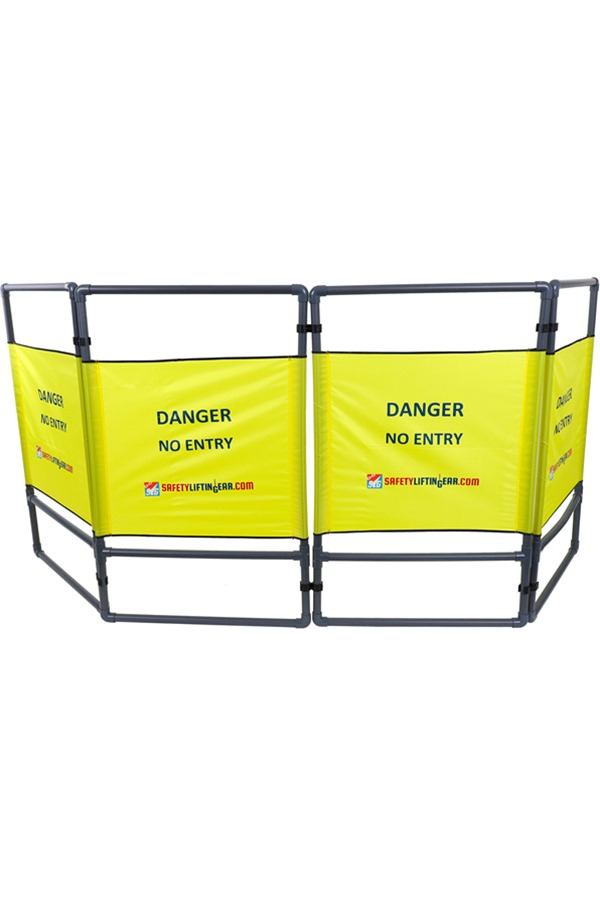 Hi-Viz Safety Barrier with 4 panels (SLG-AT210) - SafetyLiftinGear