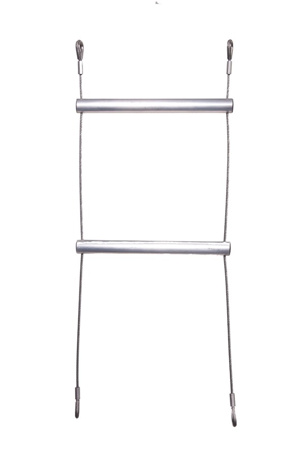 Lyon Wide Rung Galvanised Wire Rope Ladder Swaged Eye (LYON-WPR4 ...