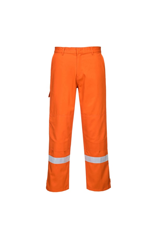 Portwest FR26 Orange Bizflame Work Trousers (PW-FR26ORR) - SafetyLiftinGear