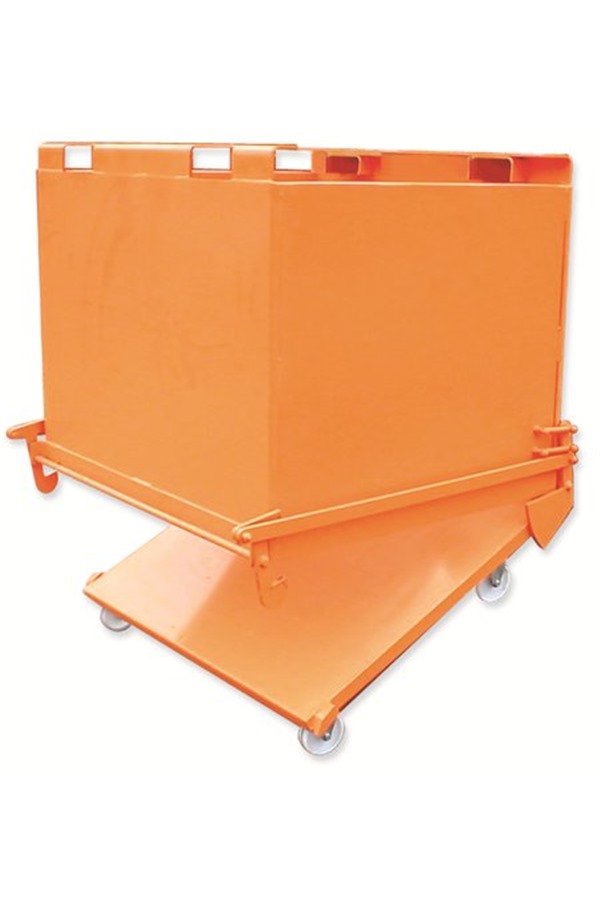 750kg Automatic Bottom Empty Skip (IBE-2-RS) - SafetyLiftinGear