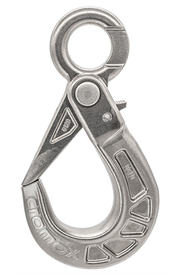 Cromox 13mm Grade 60 Stainless Steel Self Locking Eye Hook WLL:3 ...