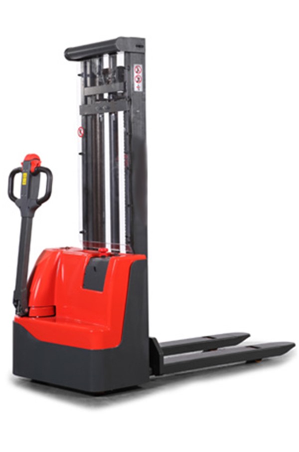 1000kg Powered Electric Stacker - Full electric lift and movement ...