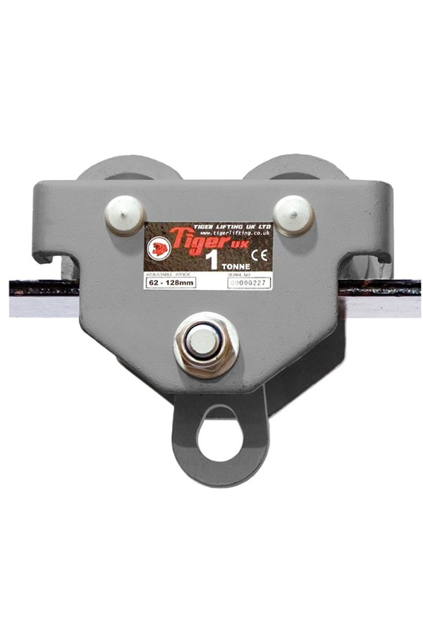 Tiger 2tonne Single Bar Corrosion Resistant Push Travel Beam Trolley ...