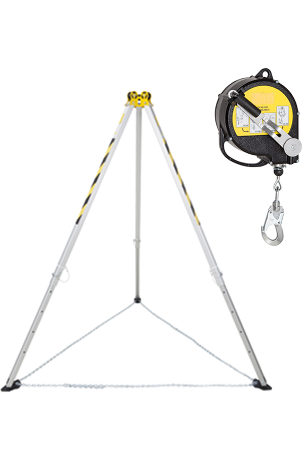Lightweight Rescue Tripod and 15mtr Fall Arrest Retrieval Block (GFTM9 ...