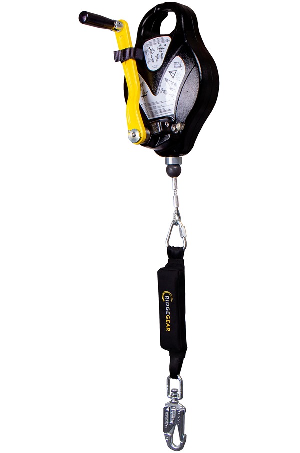 Ridgegear RGA4/EDGE 15mtr Fall Arrest Block with Recovery Winch (RGA4 ...